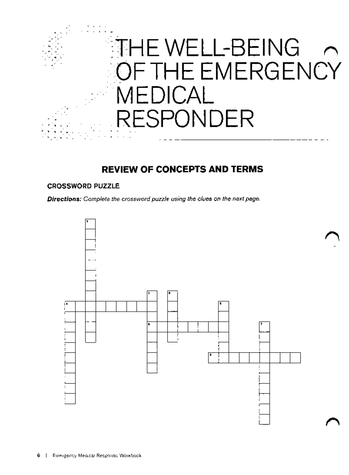 Workbook Chapter 2 - The Well-Being of the Emergency Medical Res - Studocu