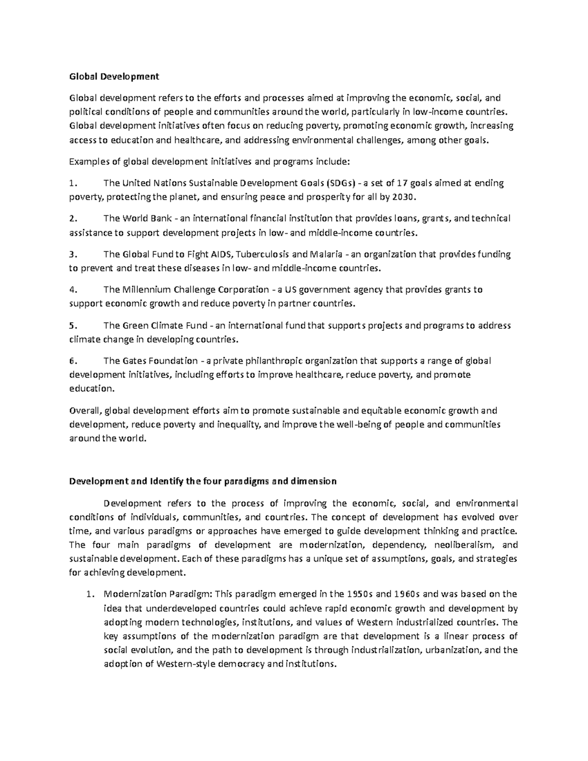 Global-Development - global development, navigating through - Global ...