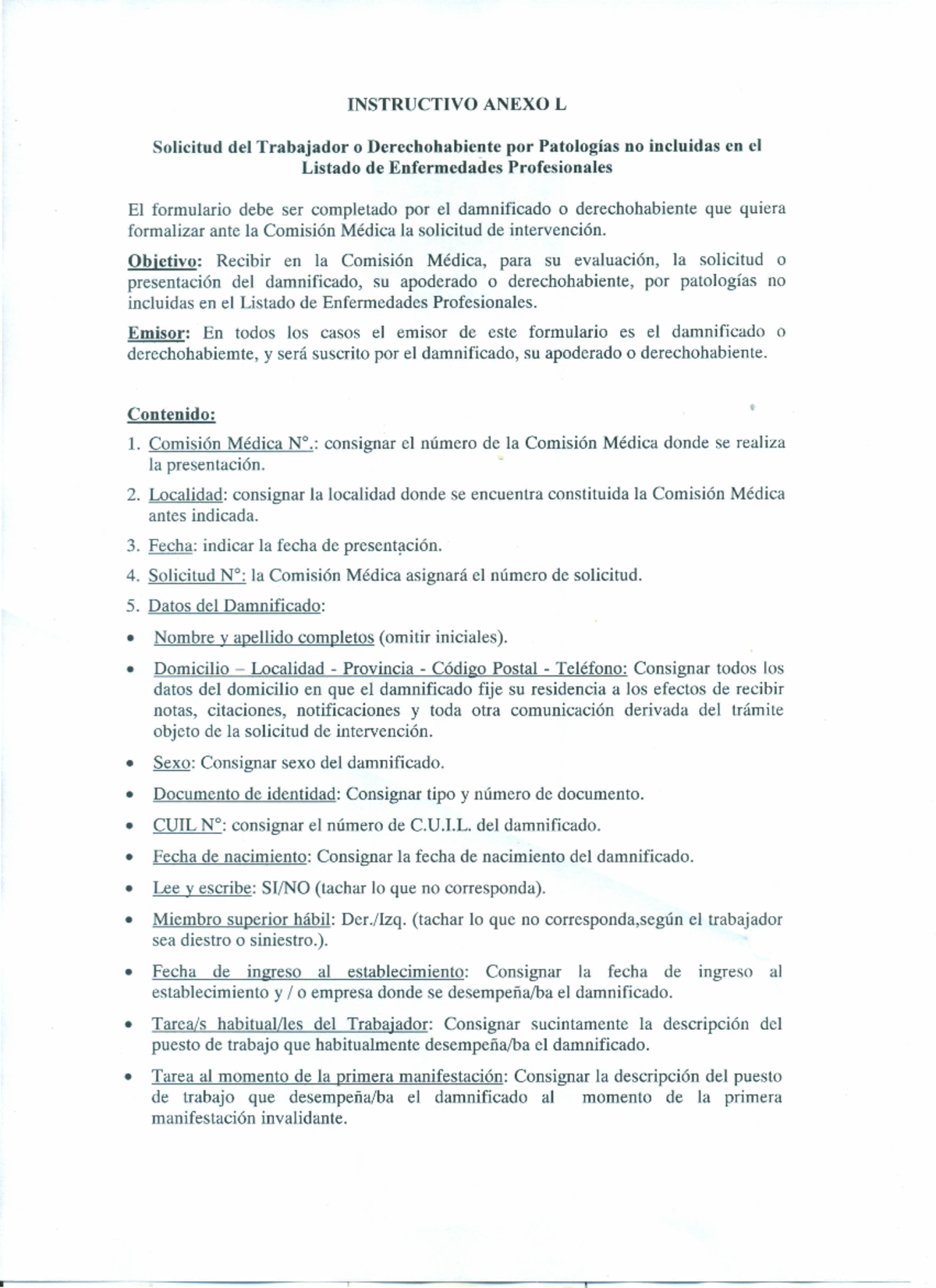 Adjuntos tramites Instructivo Anexo L - INSTRUCTIVO ANEXO L Solicitud ...