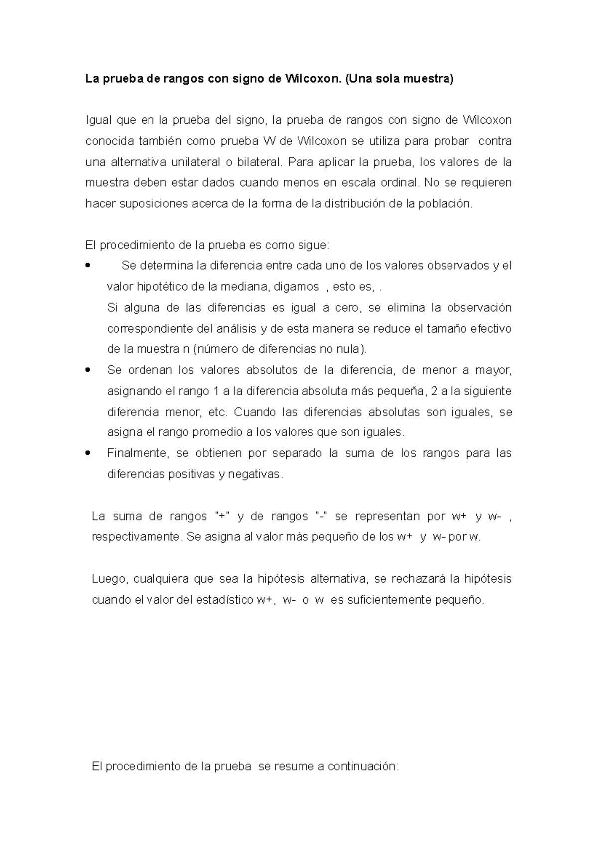Sesión 02, Prueba DE Rangos CON Signo DE Wilcoxon - La prueba de rangos ...