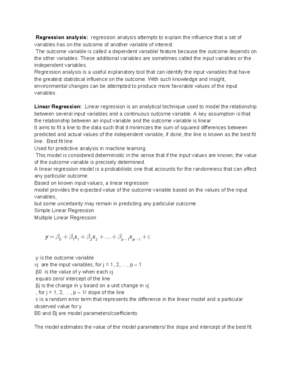 DAV Sem 6 Mumbai University AIML - Regression analysis: regression ...