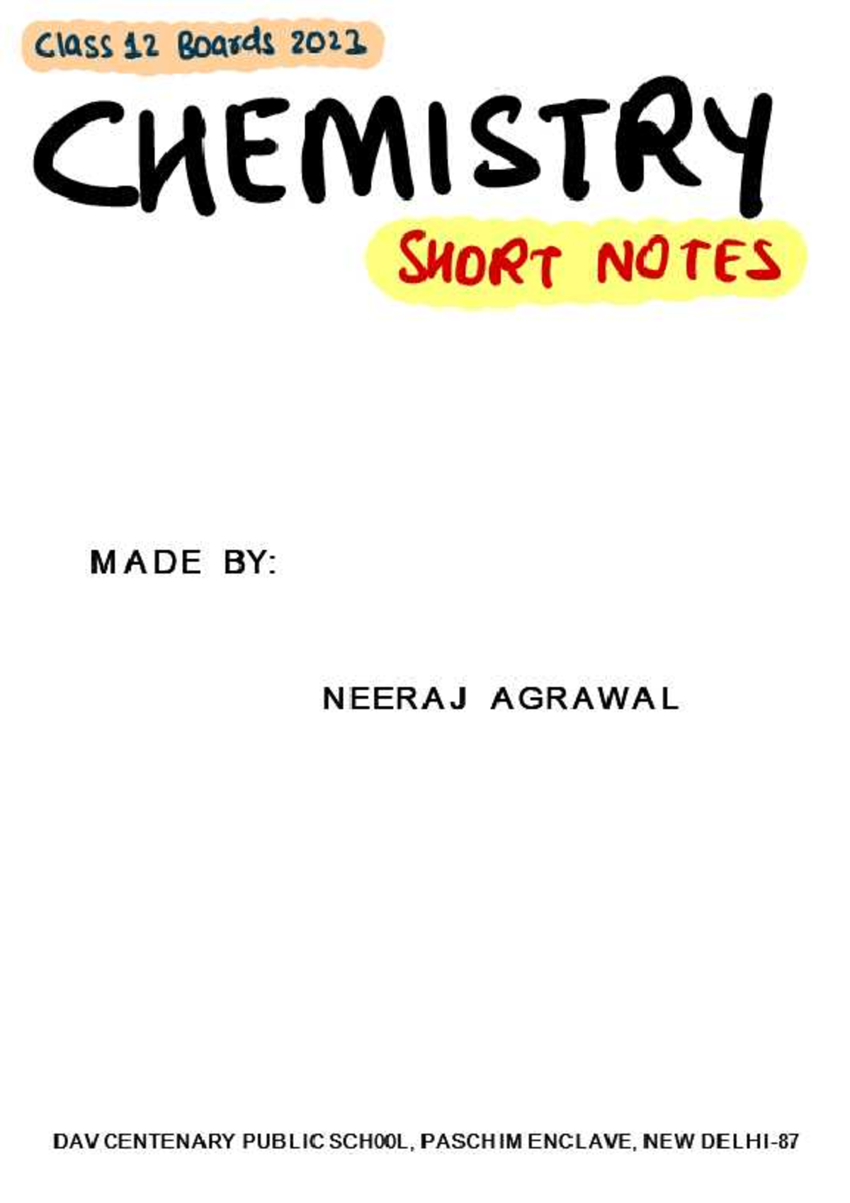 Organic chemistry short notes compressed - Triết học Mác Lênin - Studocu