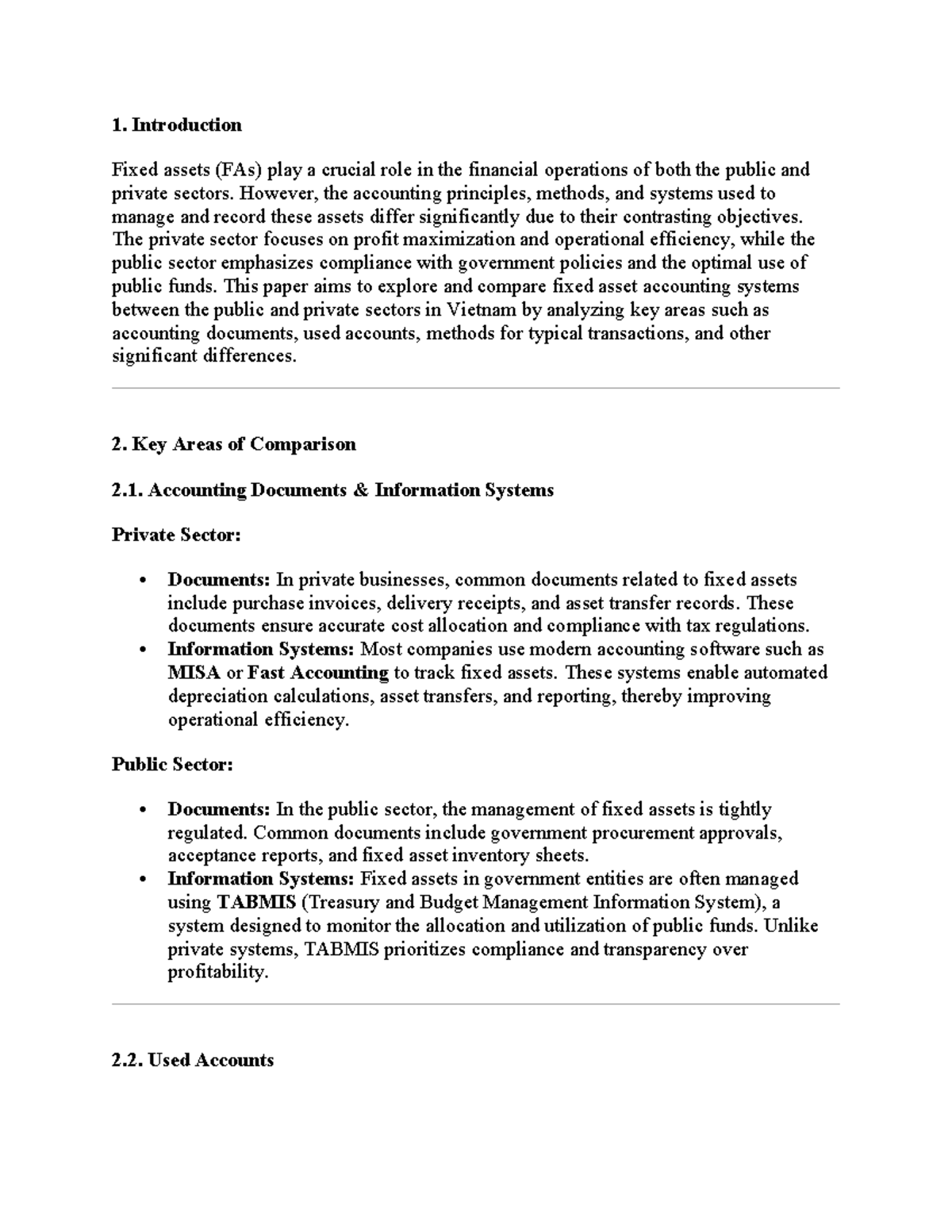 1234 - .... - 1. Introduction Fixed assets (FAs) play a crucial role in ...