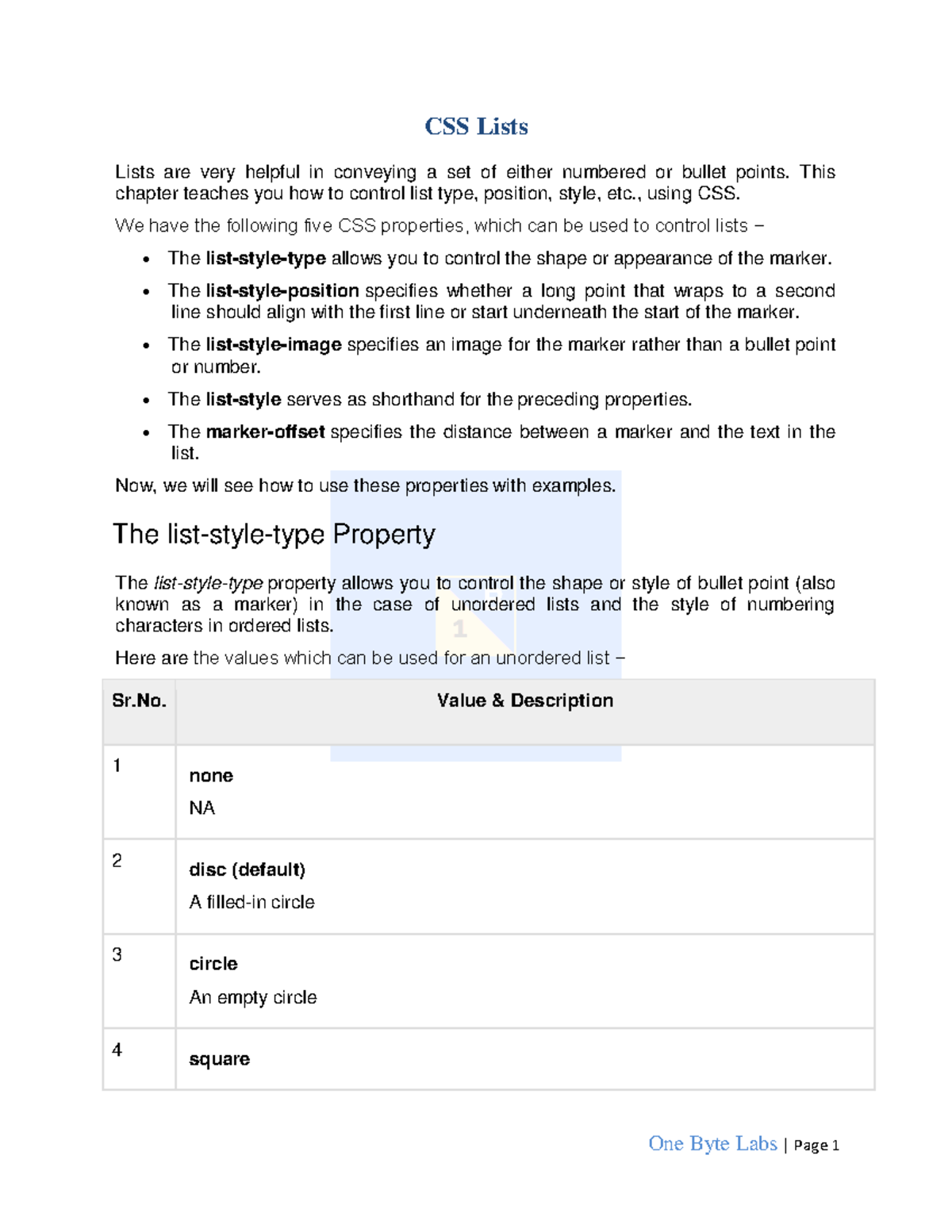 12 Css Lists Best Notes Css Lists Lists Are Very Helpful In