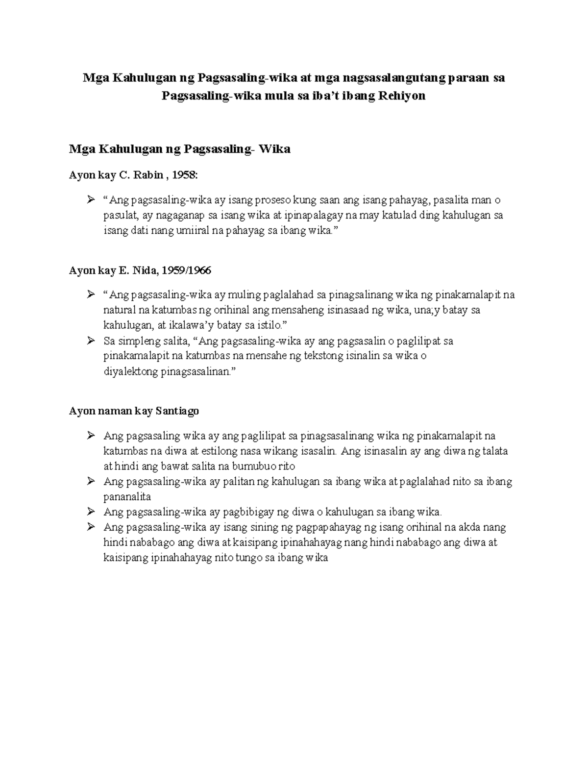 FIL-105-Mga-Kahulugan-ng-Pagsasaling-wika-at-mga-nagsasalungatang-paraan-sa-Pagsasaling-wika ...