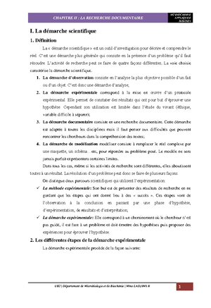 Cours 3 la redaction scientifique - III. La rédaction scientifique 1. La rédaction du mémoire La ...