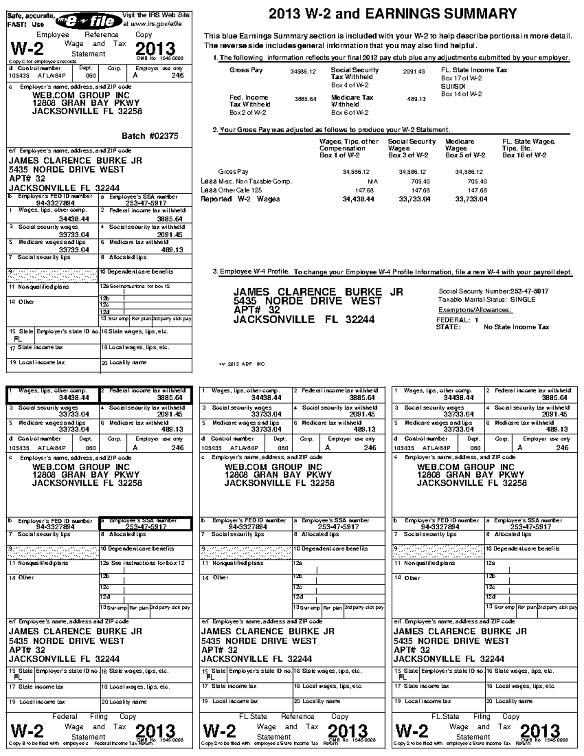 245891518-w2 - hi how - d Control number Dept. Corp. Employer use only ...