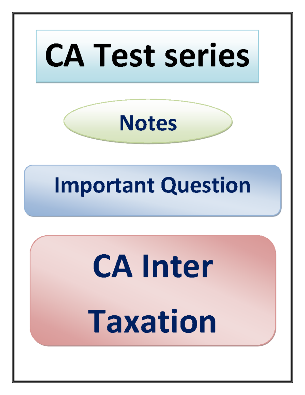Tax imp question 1 100 1620383817 - CA Test series Notes Important ...