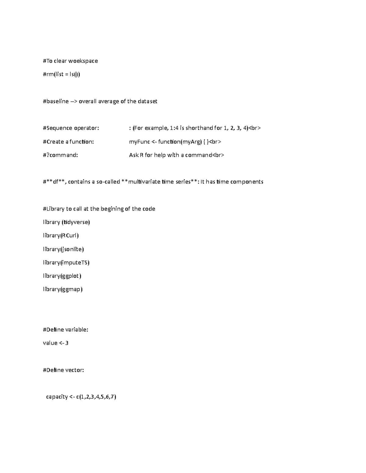 R Cheatsheet R Code Cheatsheet To Clear Woekspace Rmlist Ls Baseline Overall