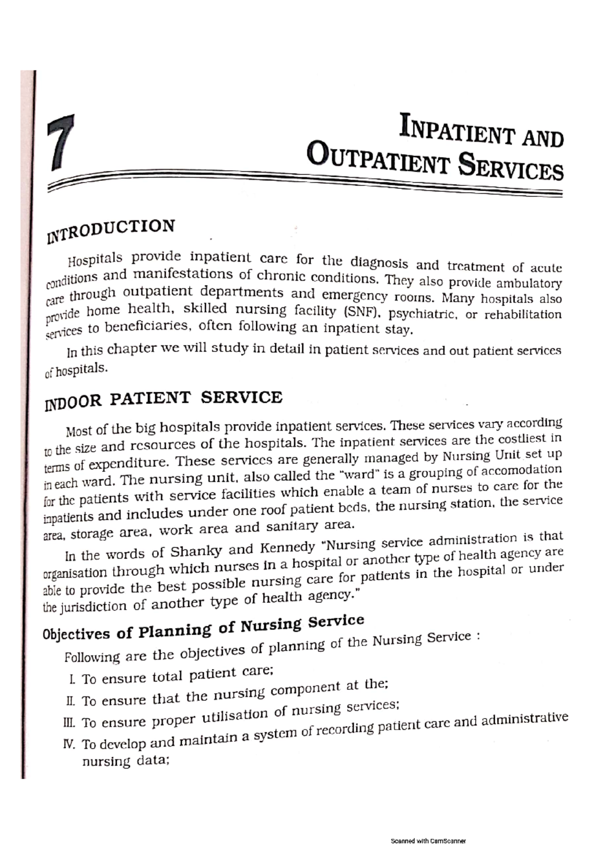 Inpatient and Outpatient services - Health Law - Studocu