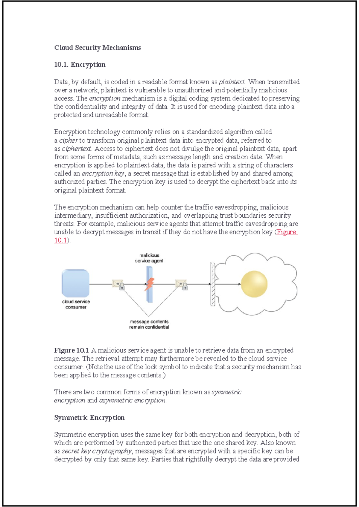Cloud sec - Cloud Security Mechanisms 10. Encryption Data, by default ...