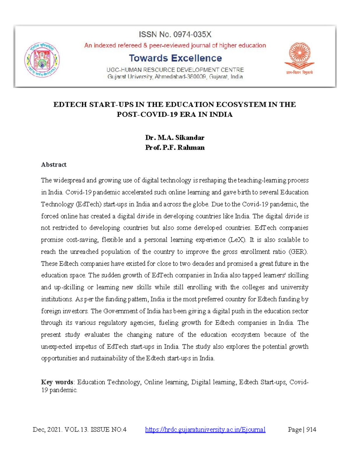 Edtech Start ups in the education ecosys - EDTECH START-UPS IN THE ...