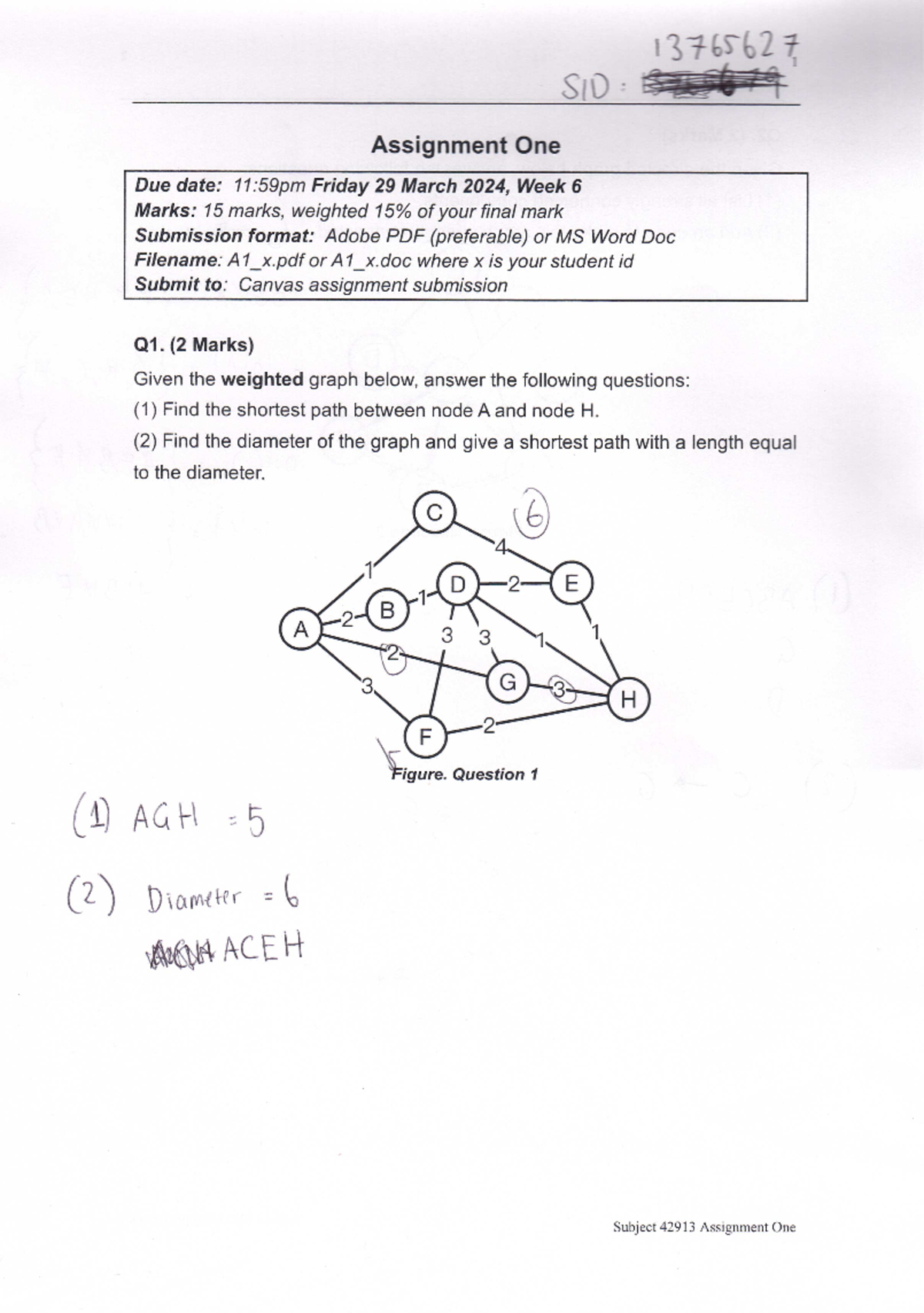 Assignment One 24 - 42913 - Studocu