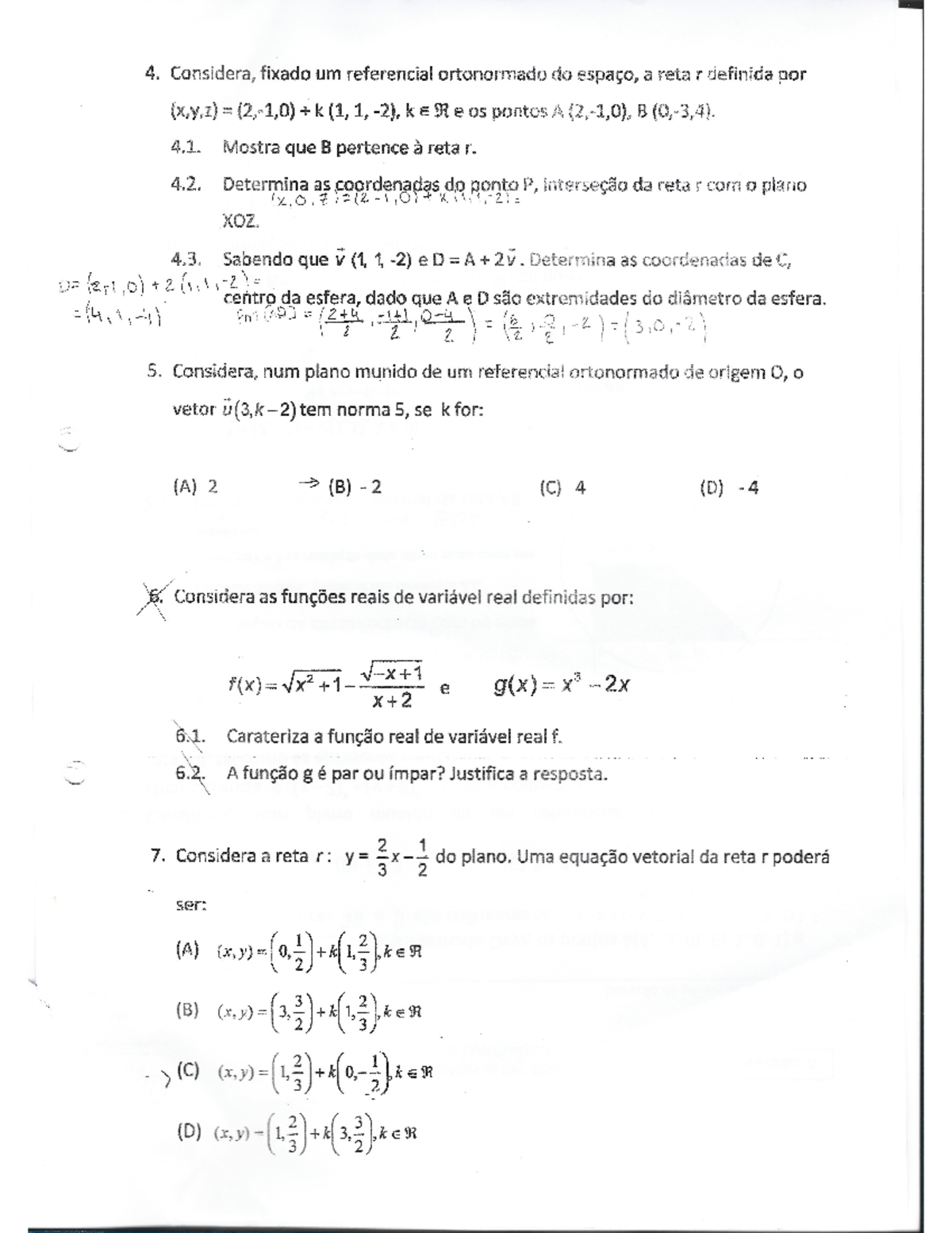 Funções - paridade - matemática 10 - Studocu