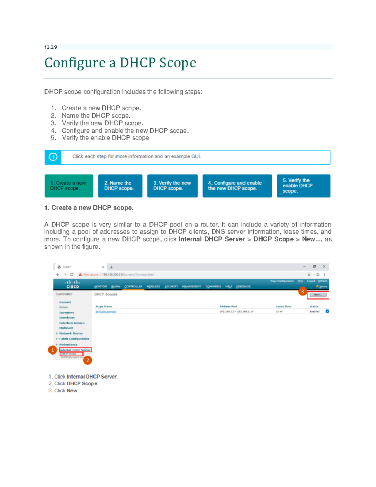 1339 Configure A Dhcp Scope Configure A Dhcp Scope Dhcp Scope
