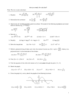 Calculus 1 Derivatives - Paul Dawkins Calculus I i Table of Contents ...