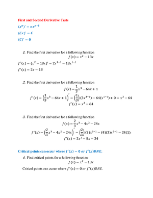 Notes Calculus I Section 4.5 Curve Sketching - Section 4: Curve ...