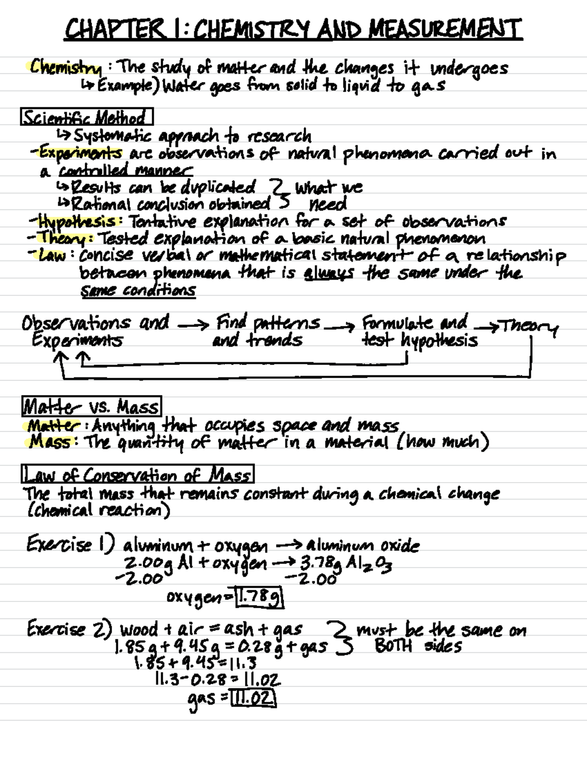 Chapter 1Chem101 - CHAPTER 1: CHEMISTRY AND MEASUREMENT Chemistry The ...