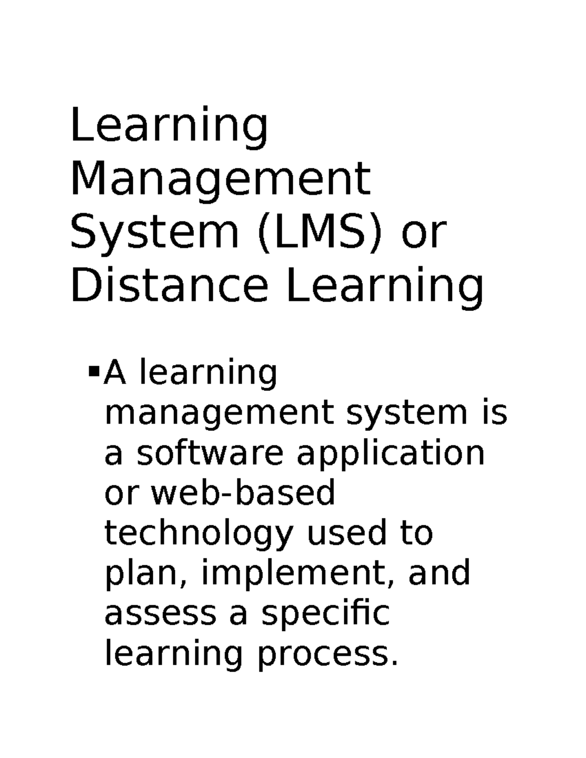 Education Litera - IT ERA SAMPLE NOTES - Learning Management System ...