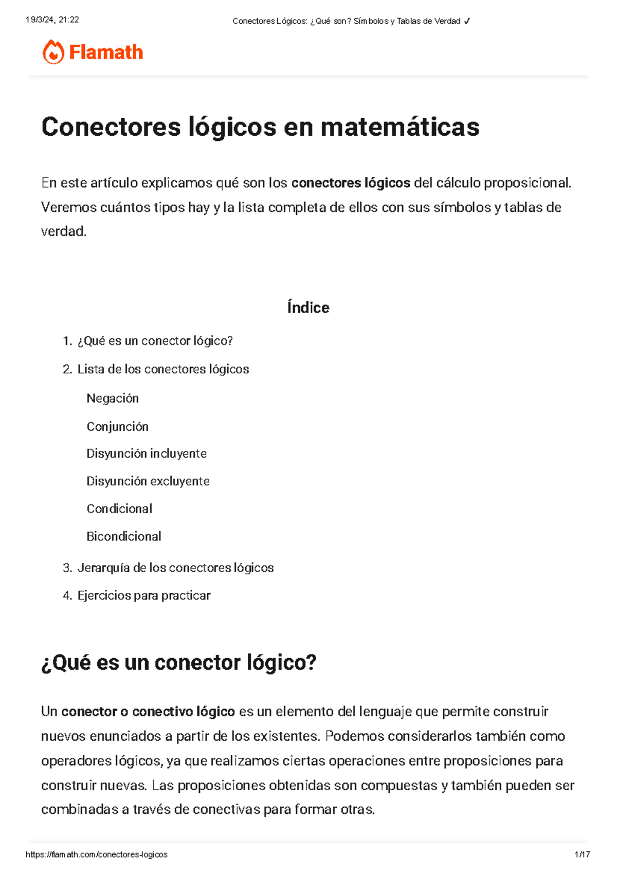 Conectores Lógicos - Conectores lógicos en matemáticas En este artículo explicamos qué son los ...