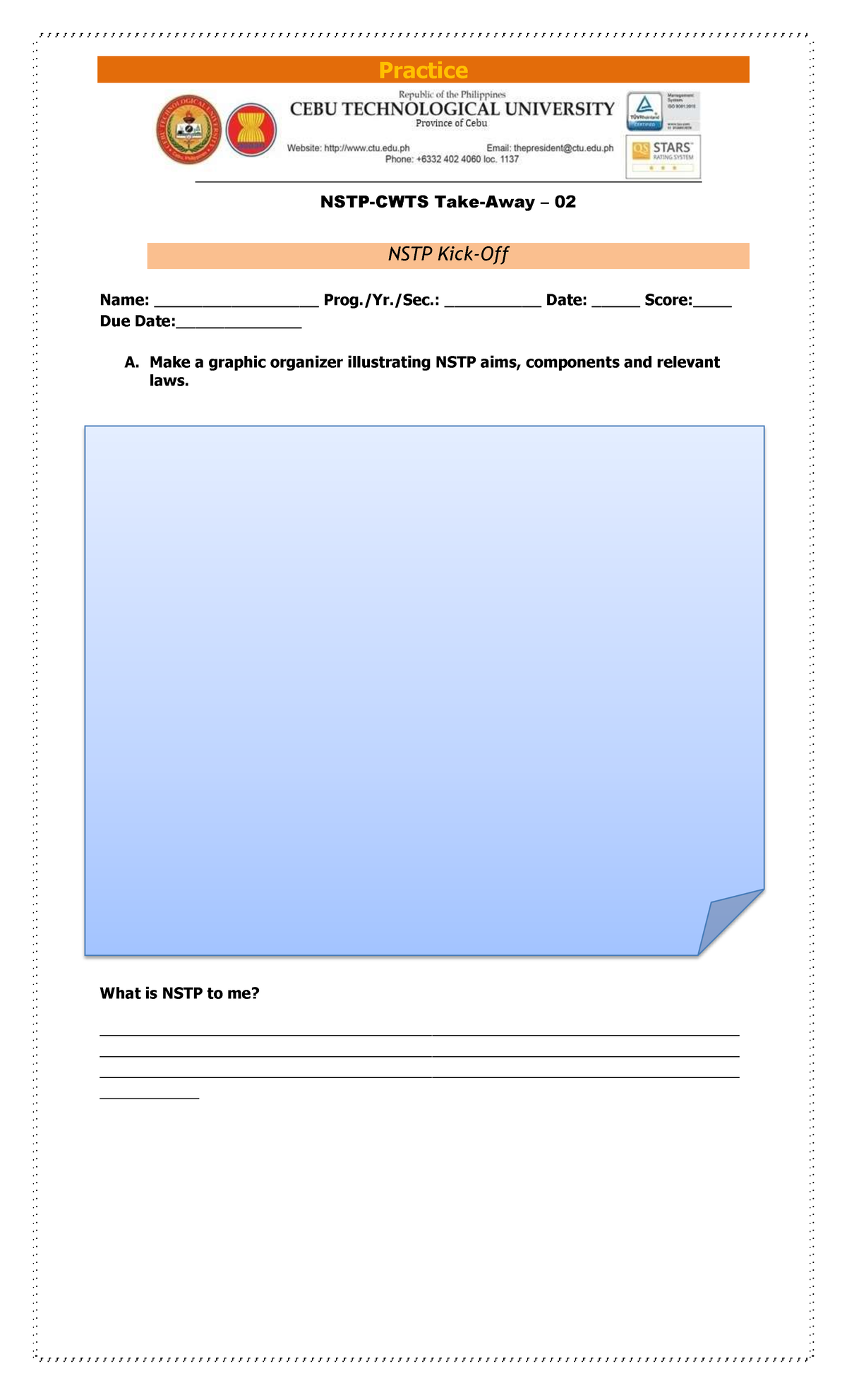Module 2 take away activities - Practice - Studocu