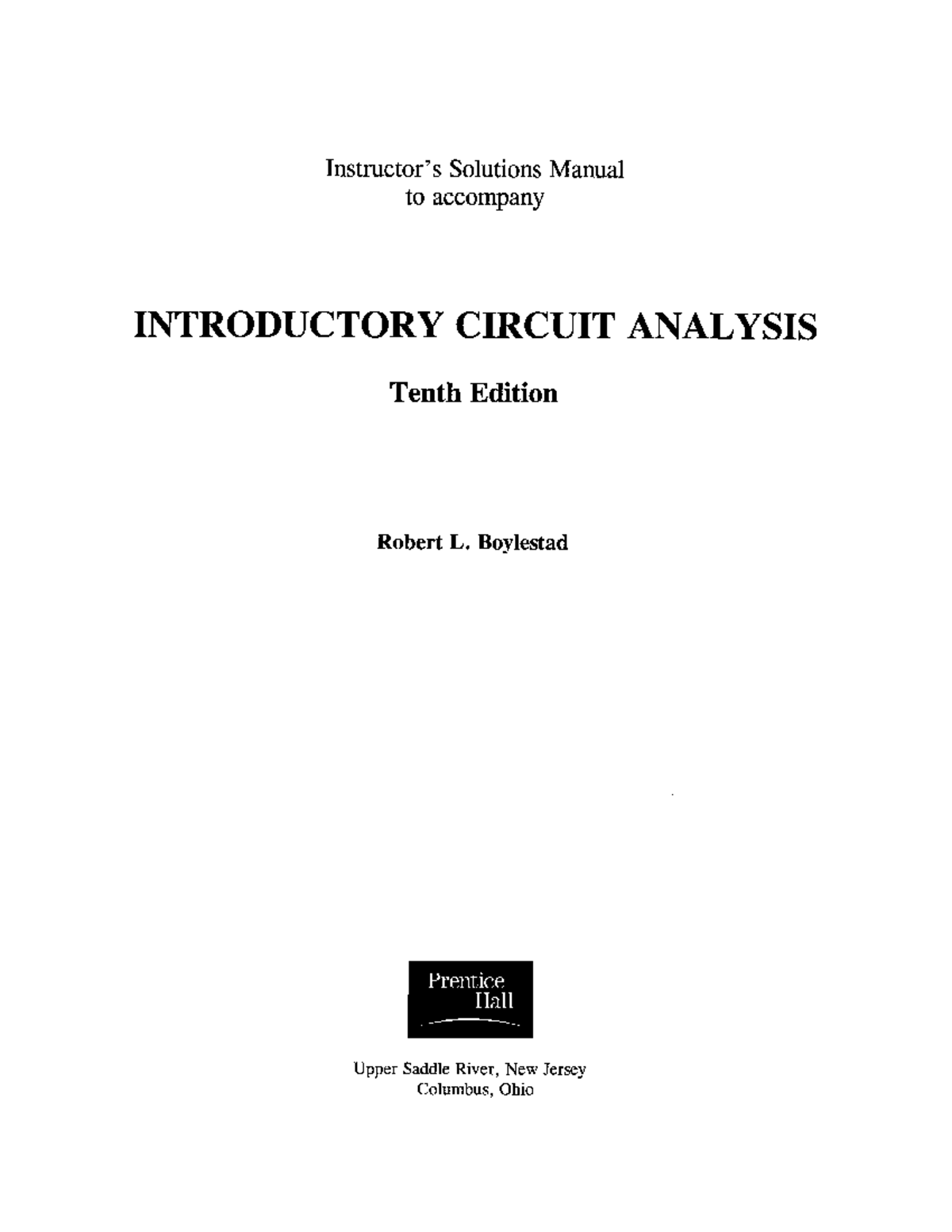 Solu cap 01 - Boylestad - Introduccion al analisis de circuitos parte 1 - Circuitos Electrónicos ...