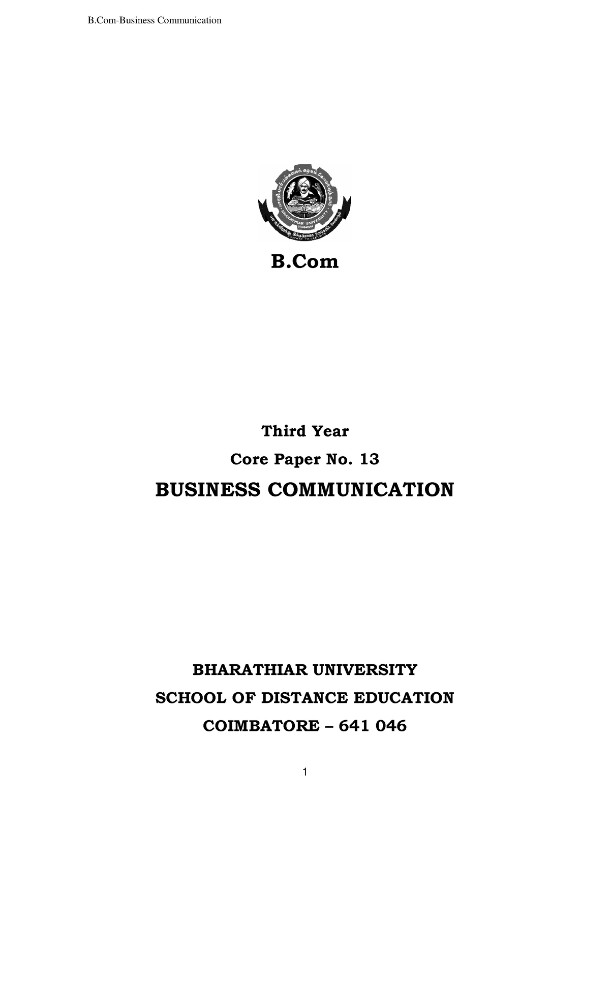 07 Abcom 33 B.Com - Business communication-113 - B Third Year Core ...