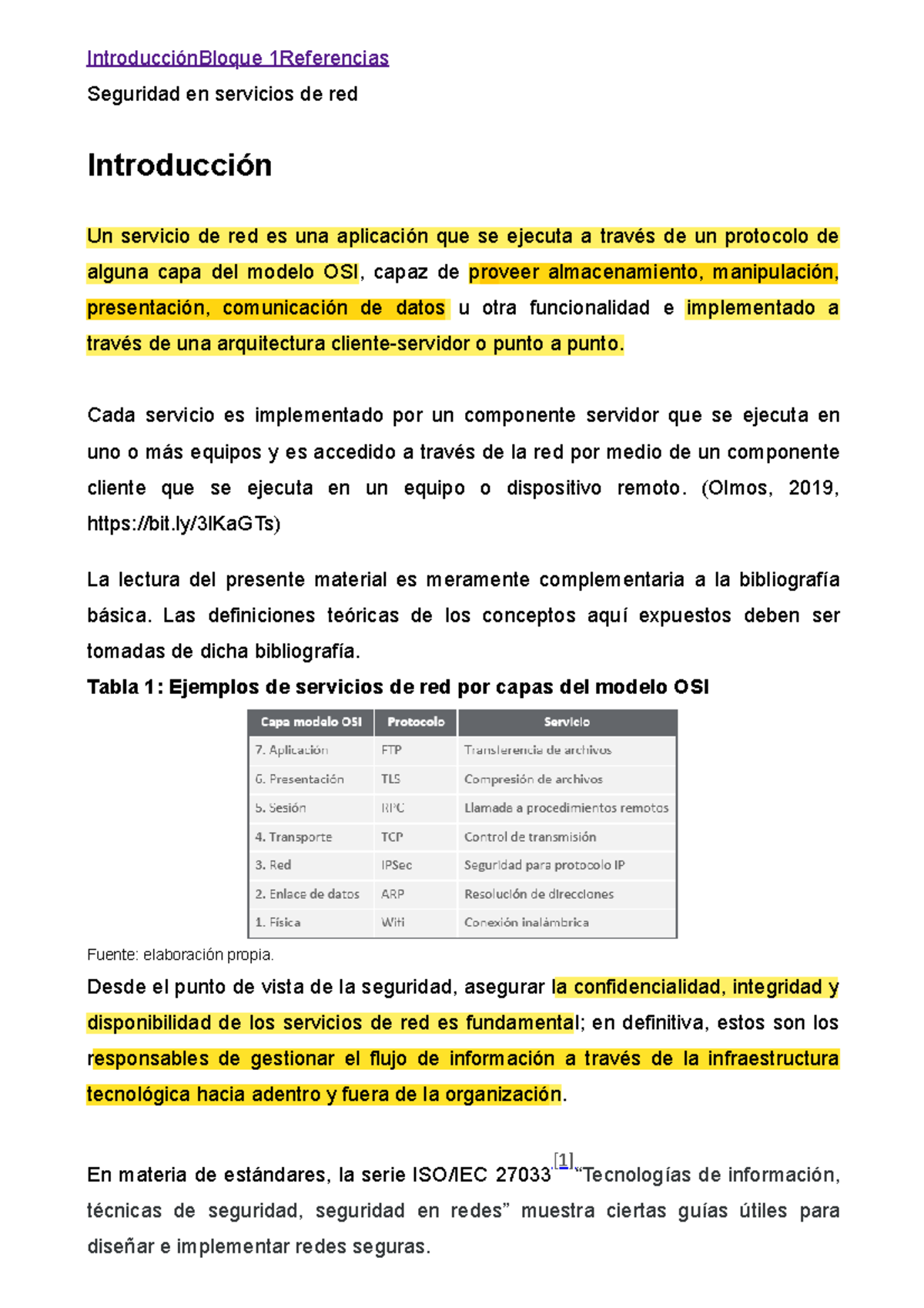 2 - lectura obligatorio - IntroducciónBloque 1Referencias Seguridad en ...