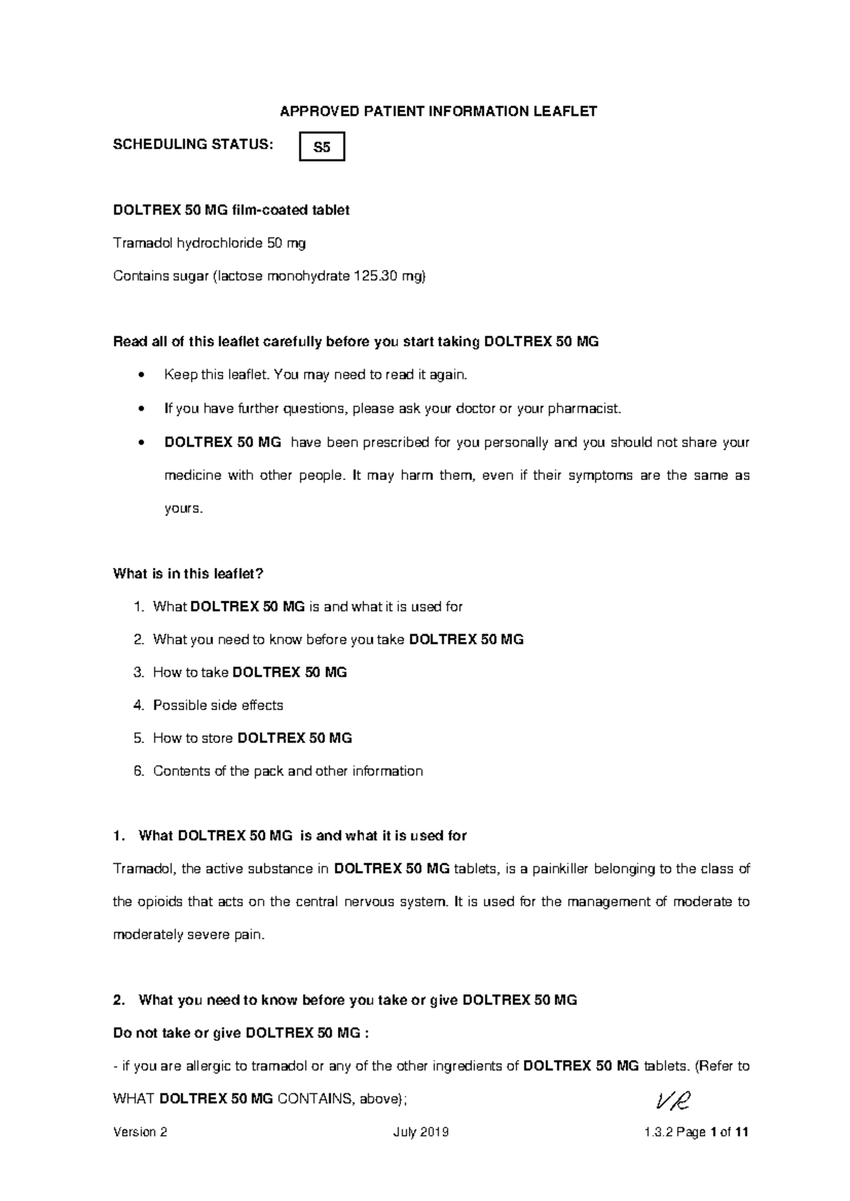 Doltrex-PIL-signed - Horizontal - APPROVED PATIENT INFORMATION LEAFLET ...