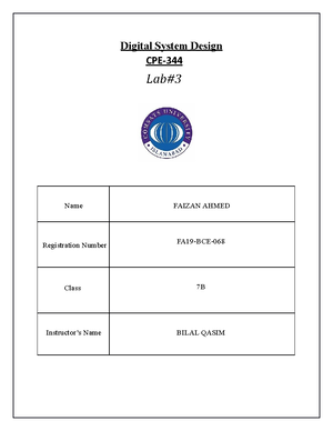 Artificial intelligence Lab report 4 - Artificial Intelligence Lab ...