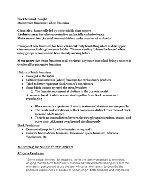 Week 12 - Gender and embodiment - Gender and embodiment Gender impacts ...