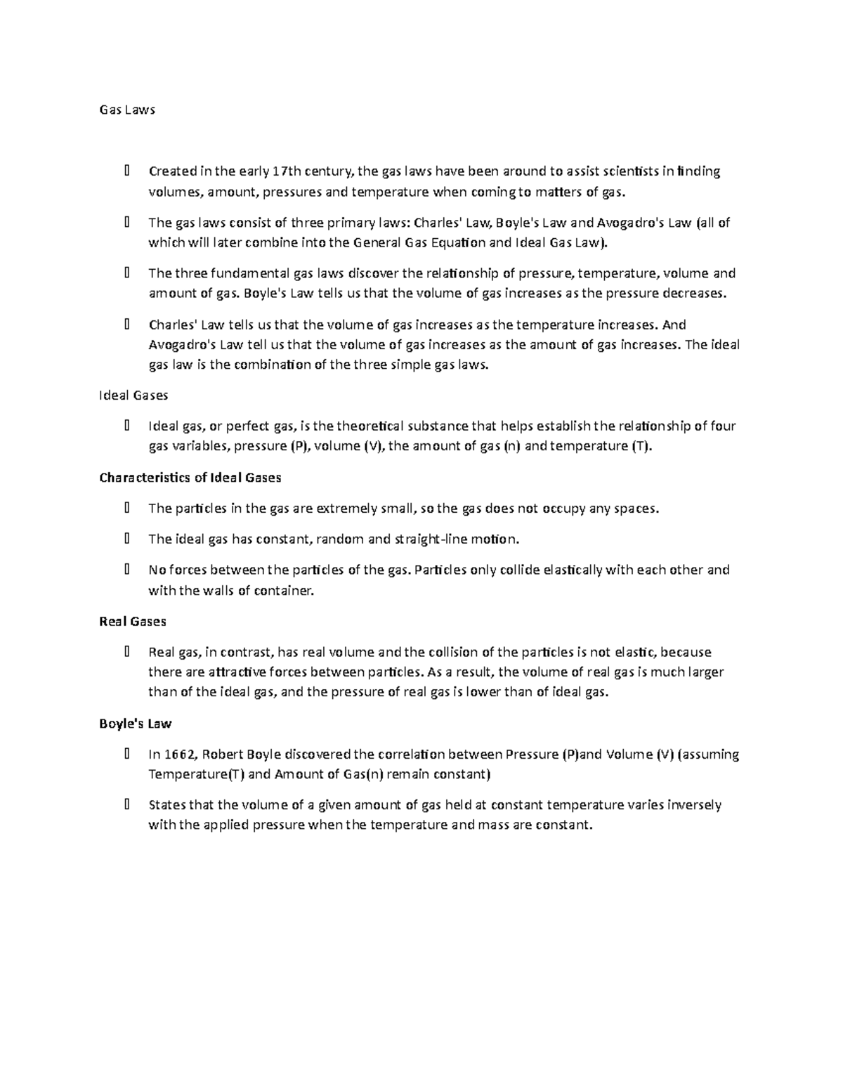 Gas Laws - Gas Laws - Gas Laws Created in the early 17th century, the ...
