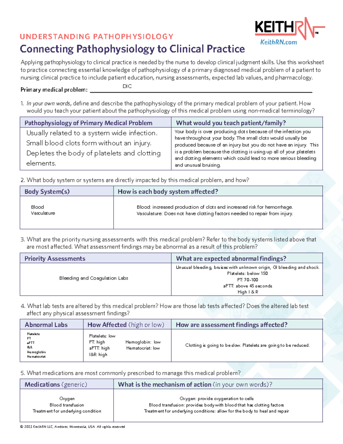Connecting Clotting - KeithRN Pathophysiology of Primary Medical ...