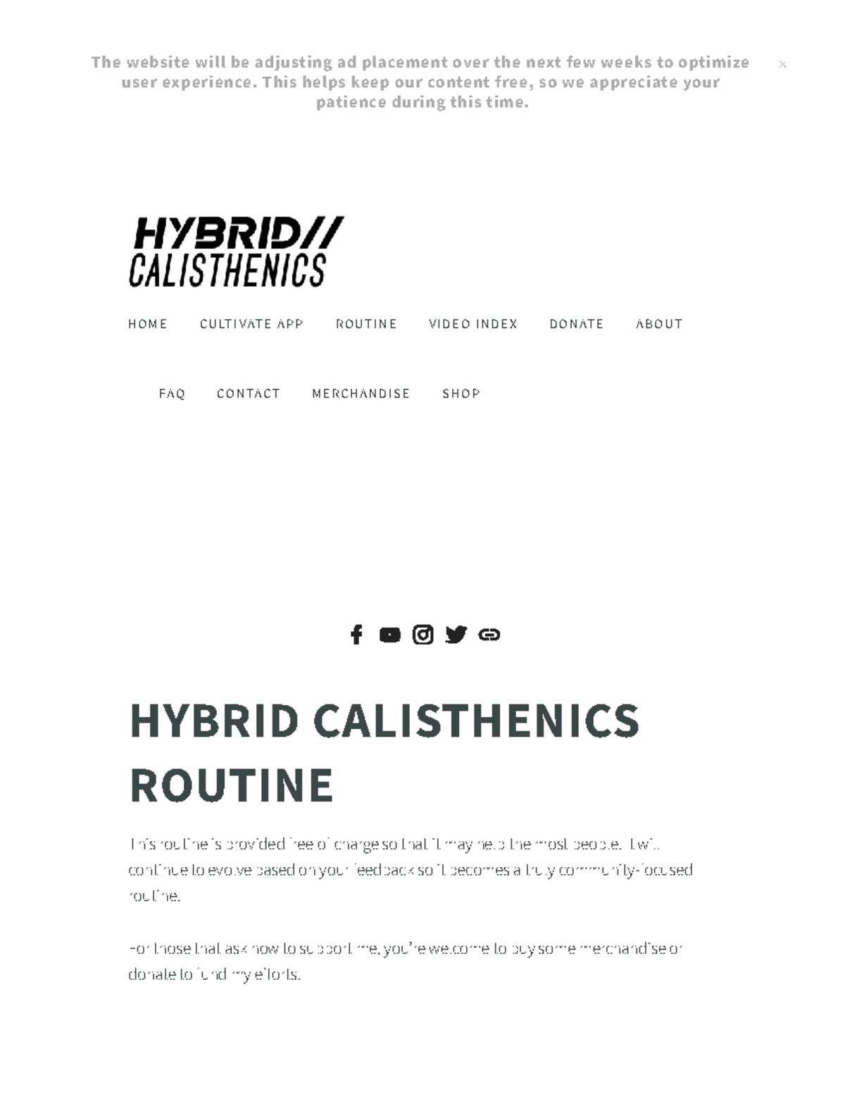 Pdfcoffee - Exercises - HYBRID CALISTHENICS ROUTINE This routine is provided free of charge so ...