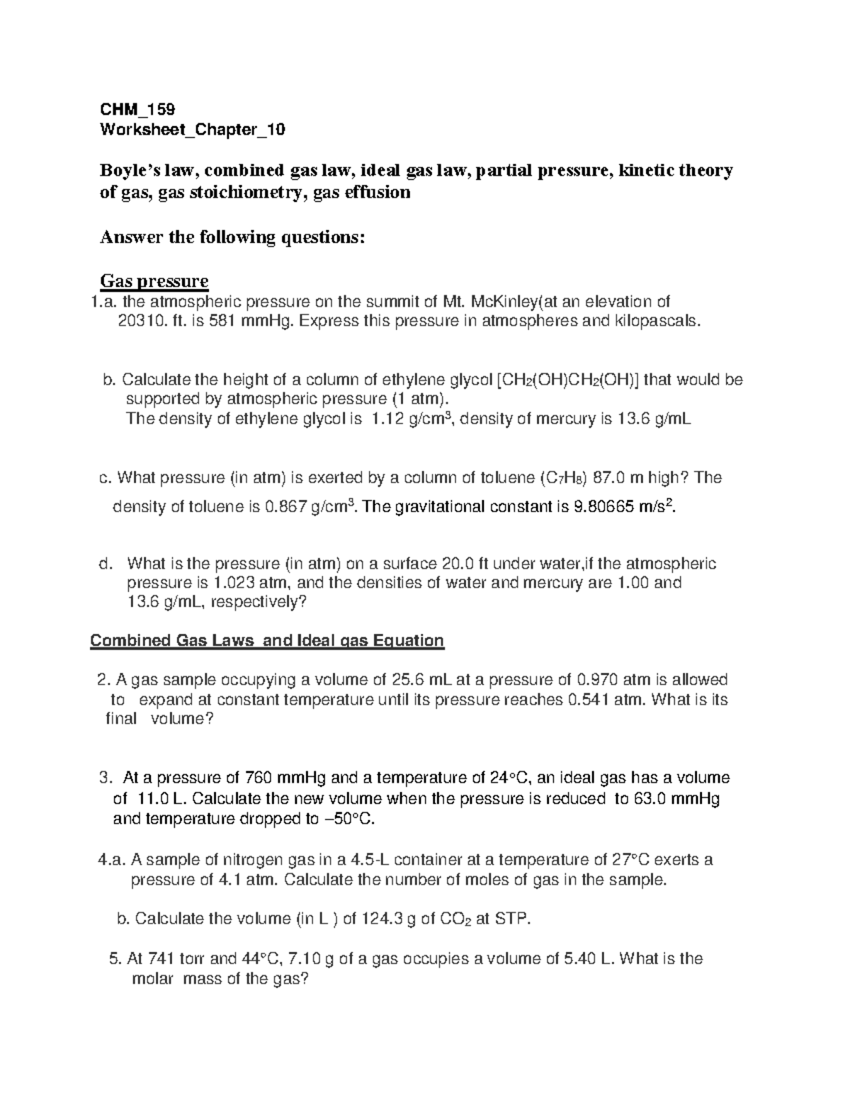 Worksheet Ch 10 - Practice homework - CHM_ Worksheet_Chapter_ Boyle’s ...