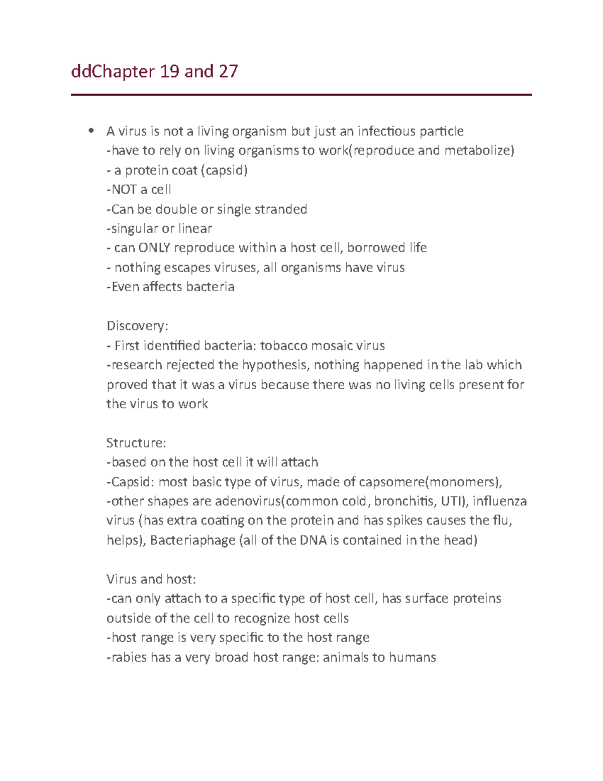 Chapter 19 and 27 university of central florida biology ii - ddChapter ...