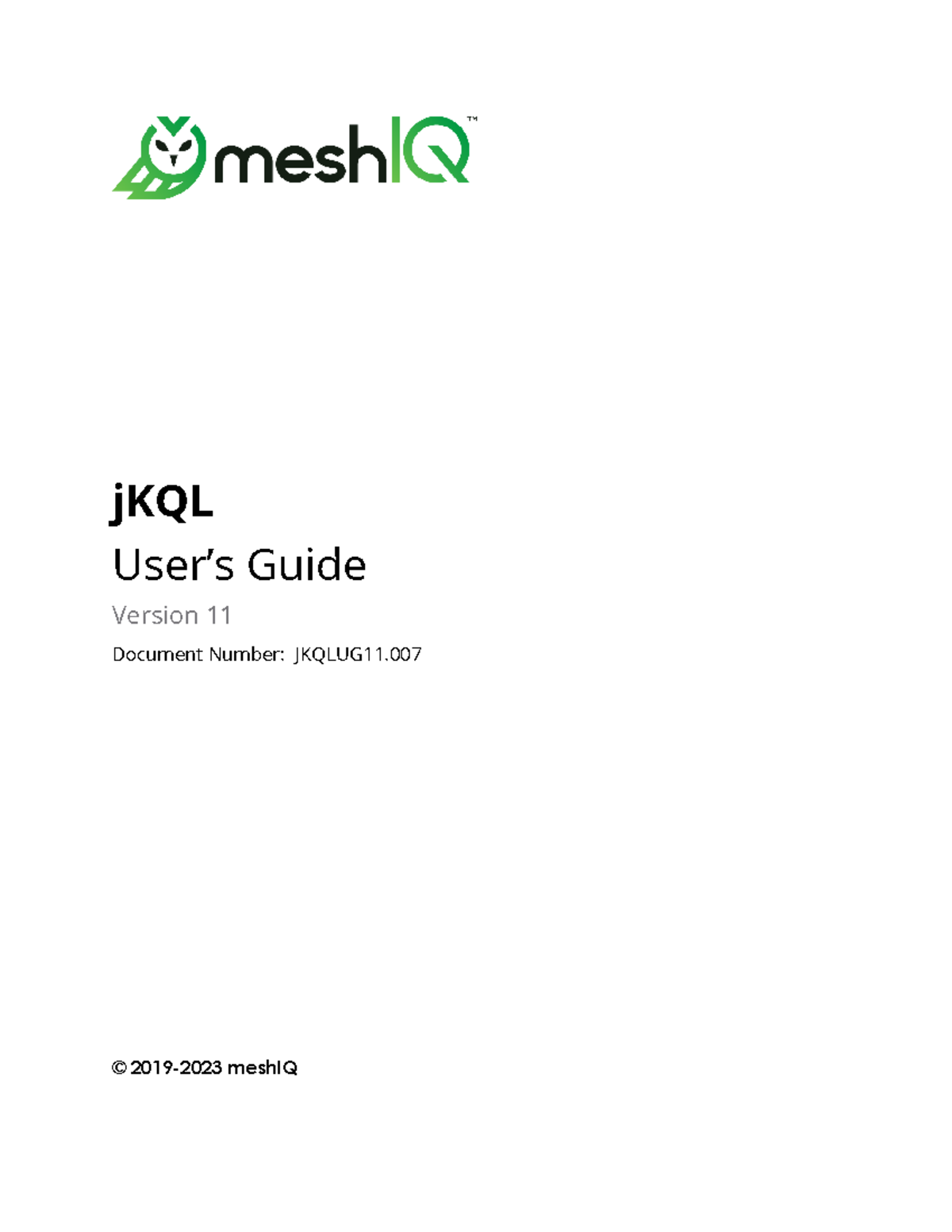 J KQL v11 User Guide - apoyo - jKQL User’s Guide Version 11 Document ...