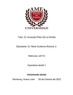 Nomenclatura E Instrumentacion - UNIVERSIDAD AME ESPECIALIDAD EN ...