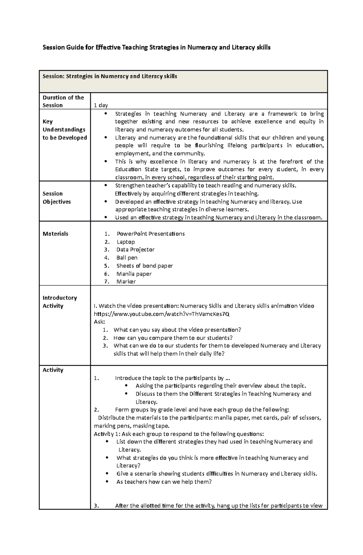 Session Guide Grade III and Grade IV - Session Guide for Effective ...