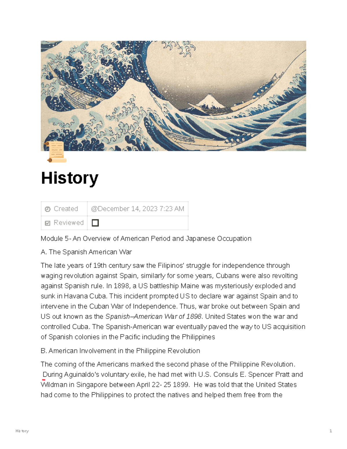History - 📜 History Created Reviewed Module 5- An Overview of American ...