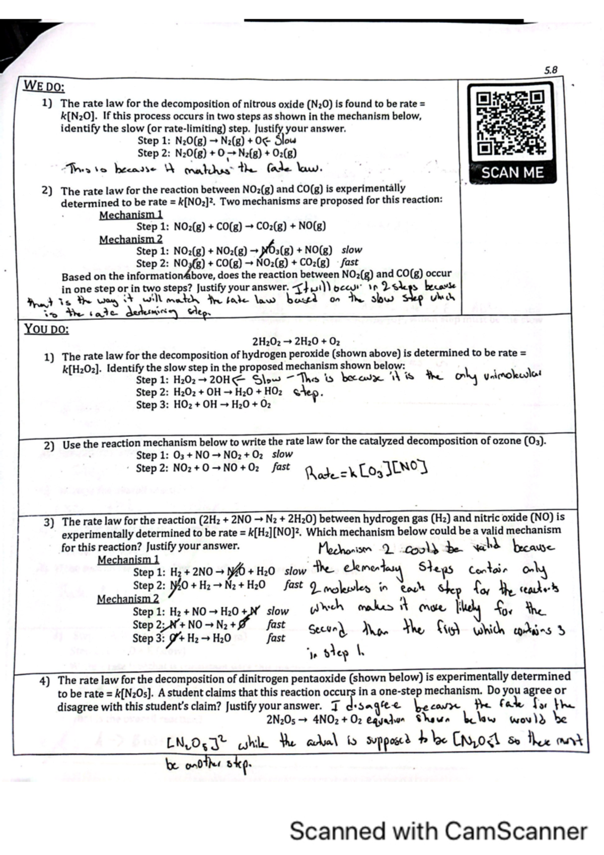 5.8 Worksheet Ap Chem - Studocu