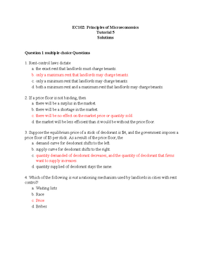 EC102 Tutorial 6 Part 2 Solution - Tutorial 7: Short Answer Solution Marc has a budget of $20 a ...