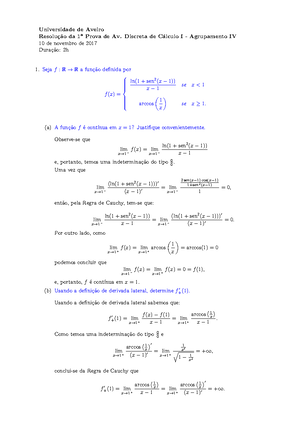 Lista de Exercícios 2 - Exercicios de calculo - Lista de Exercícios 2 ...
