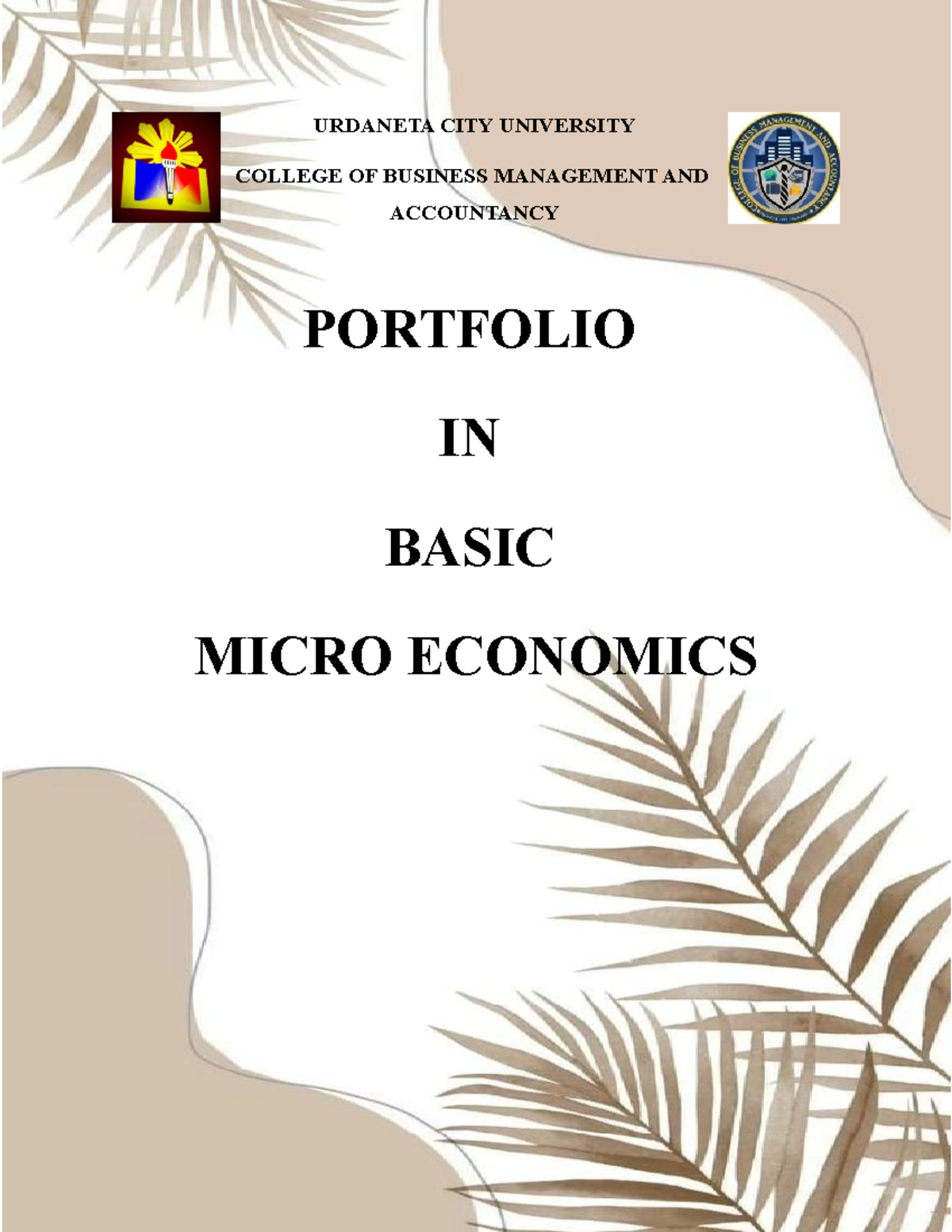 Final Requirements IN Basic Microeconomics - URDANETA CITY UNIVERSITY ...