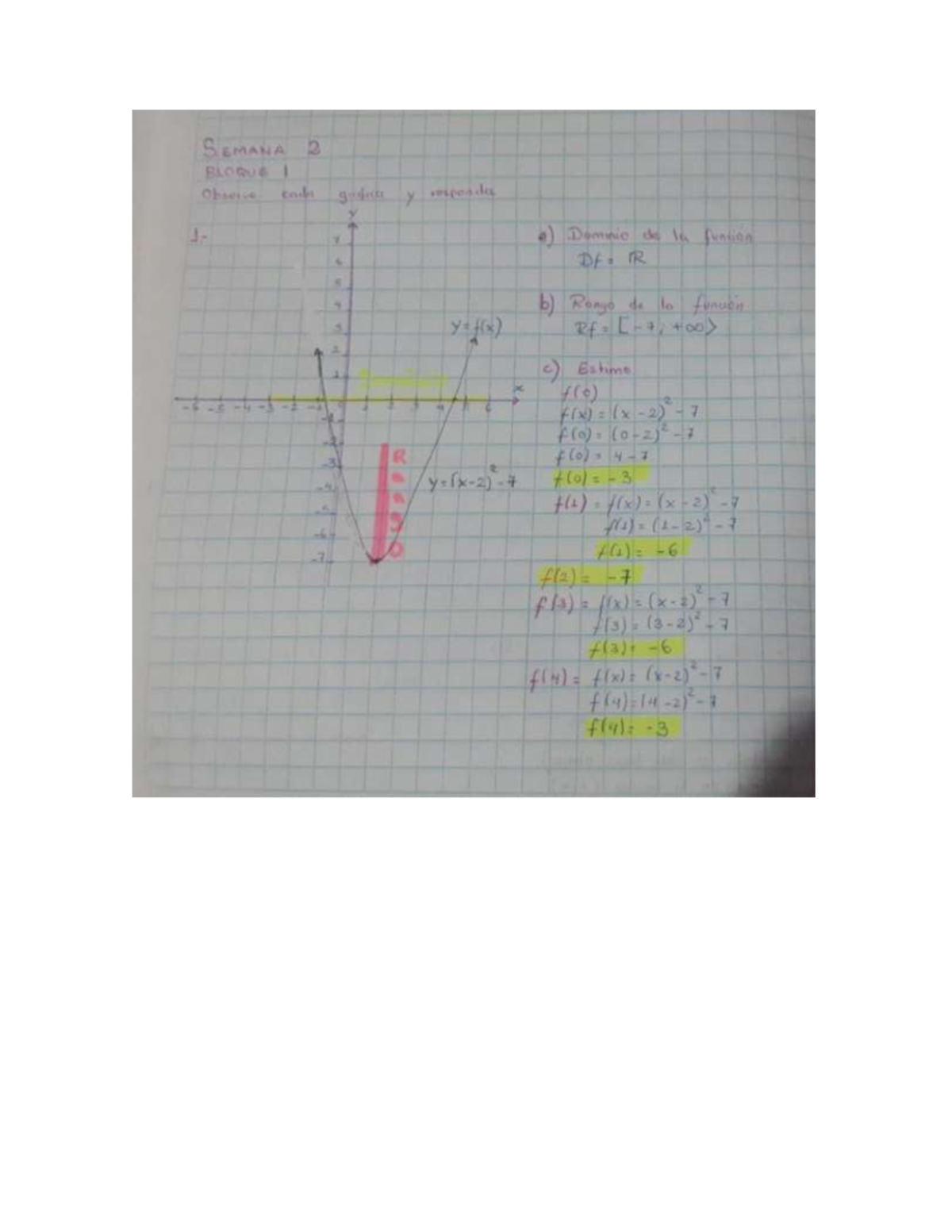 Semana 2 - ppts - BLOGUE I Obseice each y responder Y Jr 7 a) Demnie de ...