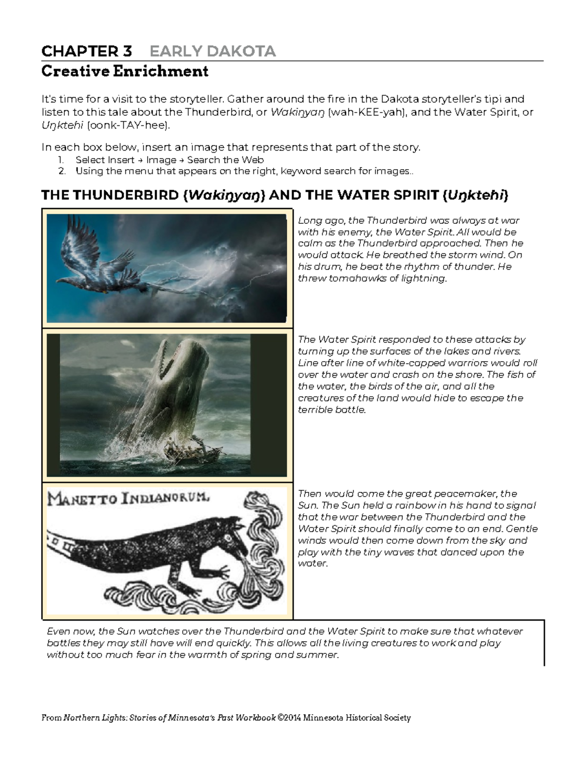 Copy of Creative Enrichment - Chapter 3 Northern Lights - CHAPTER 3 ...