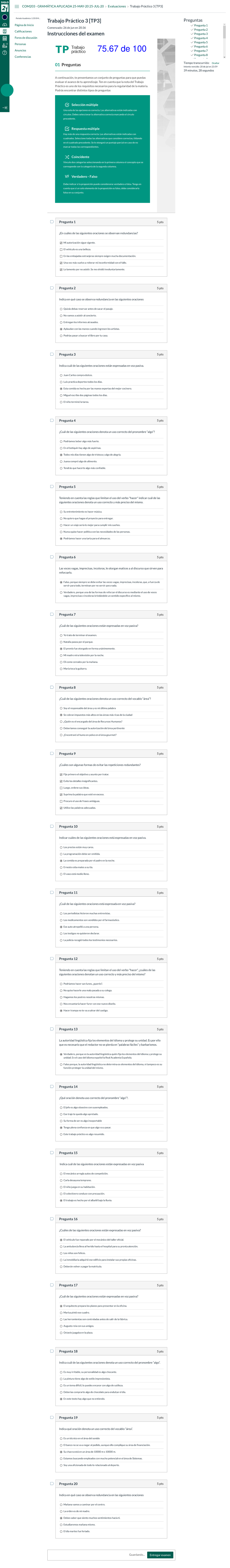 Examen Trabajo Práctico 3 [TP3] - COM203 - GRAMÁTICA APLICADA 25-MAY-20 25-JUL-20 Evaluaciones ...