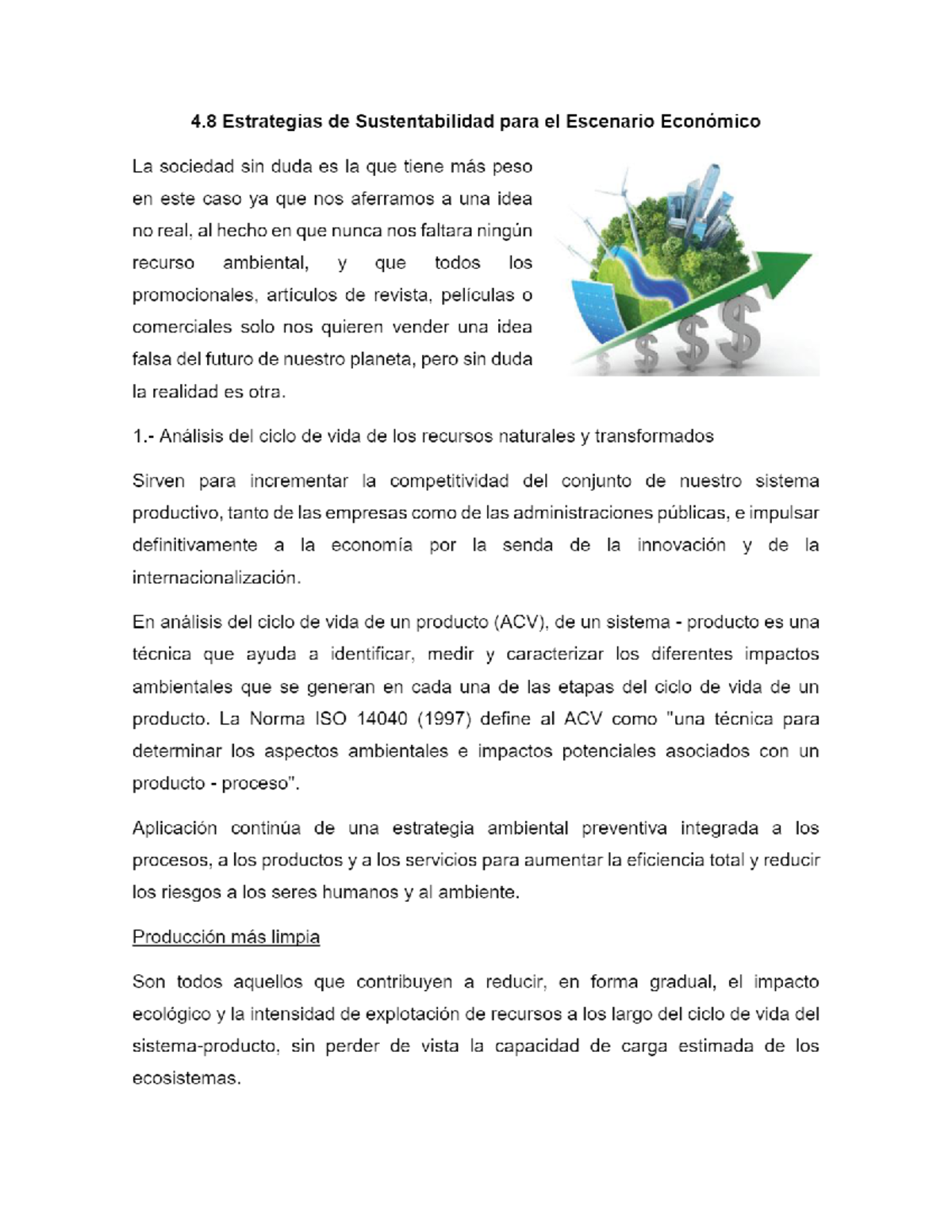 4 8 Estrategias De Sustentabilidad Para El Escenario Económico