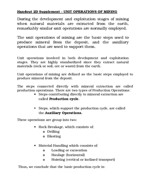 Handout 7. Advantages and Disadvantages of underground mining 2018 ...