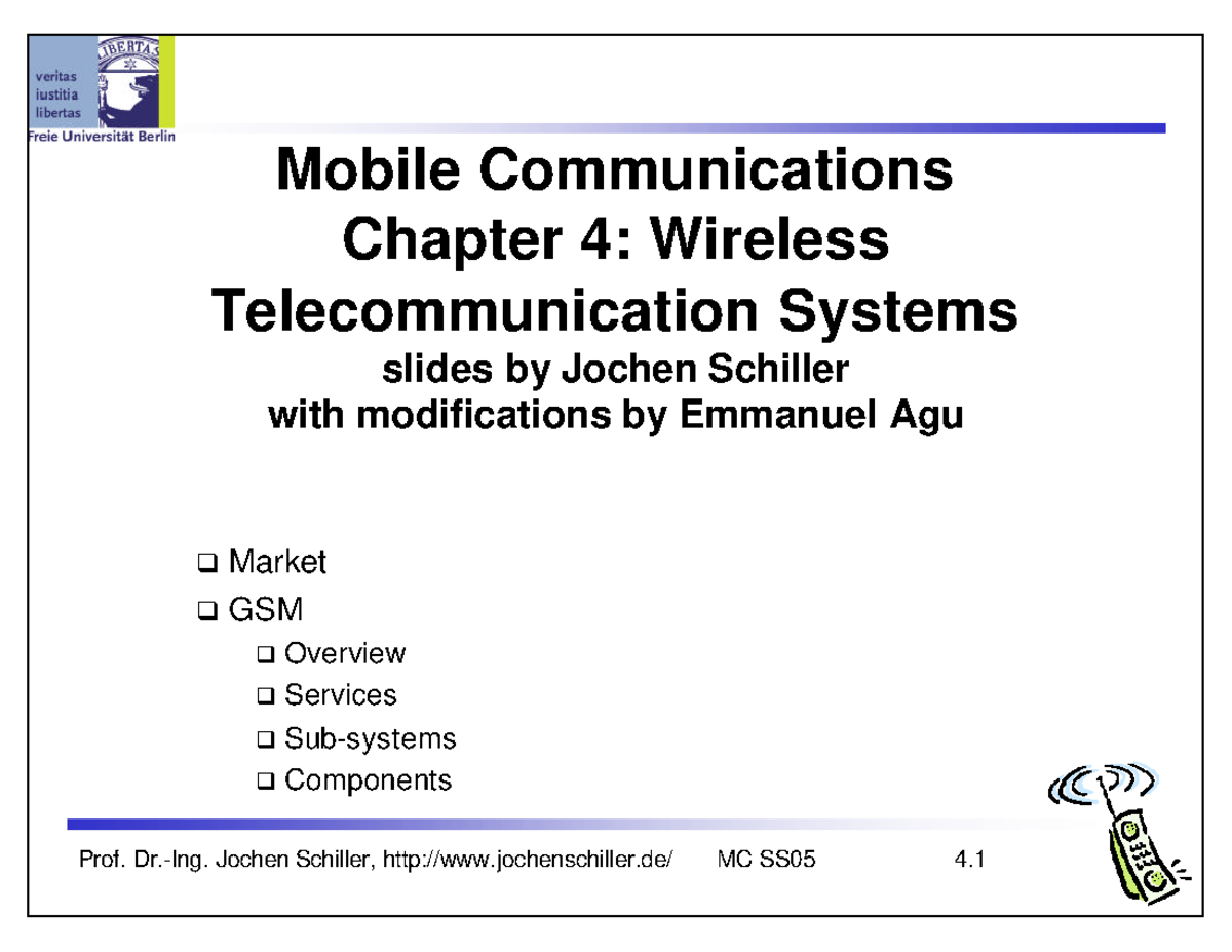 Ch-4 Mobile computing is human–computer interaction in which a computer ...